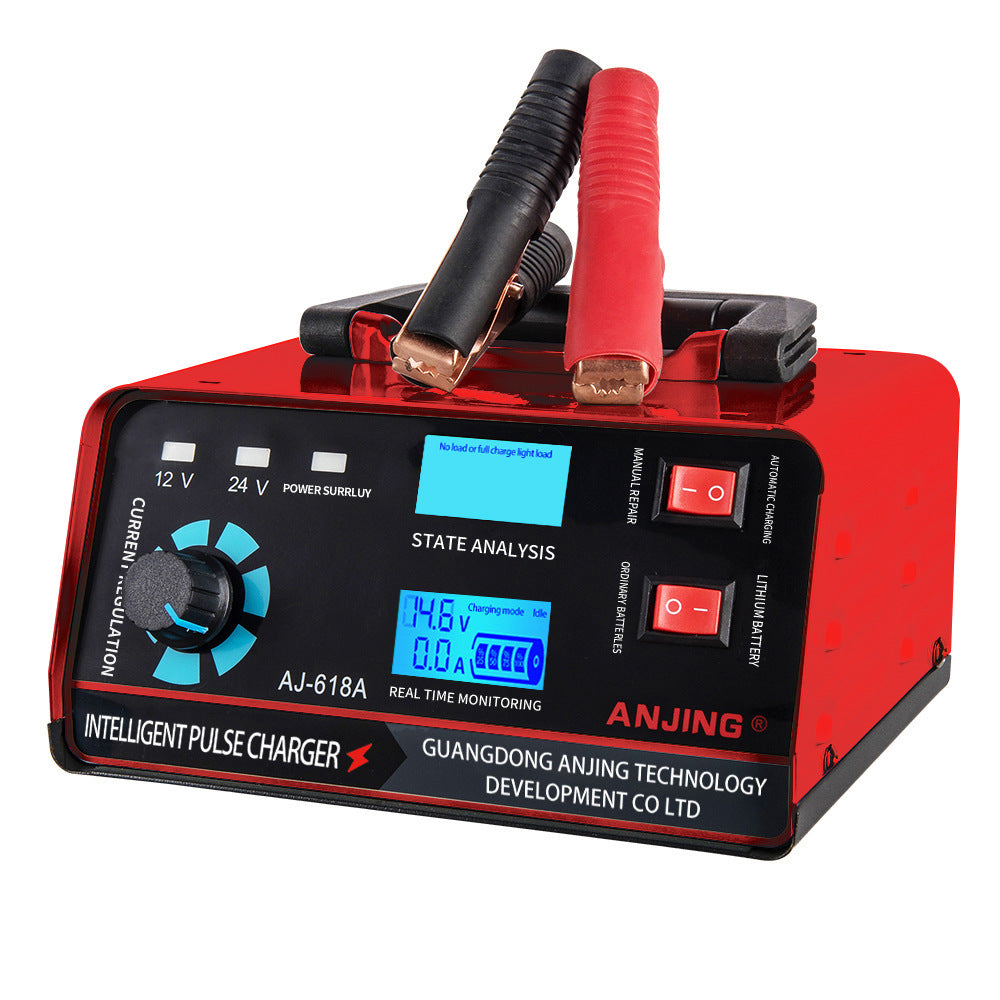 Intelligent Pulse Repair 12V 24V 30A Lead Acid Battery Charger AJ-618A ...