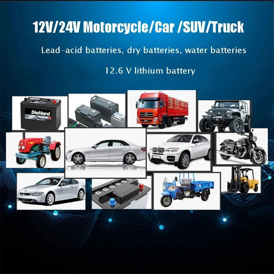 12V/24V Smart Automatic Pulse Repair Car Battery Charger MF-2B ...