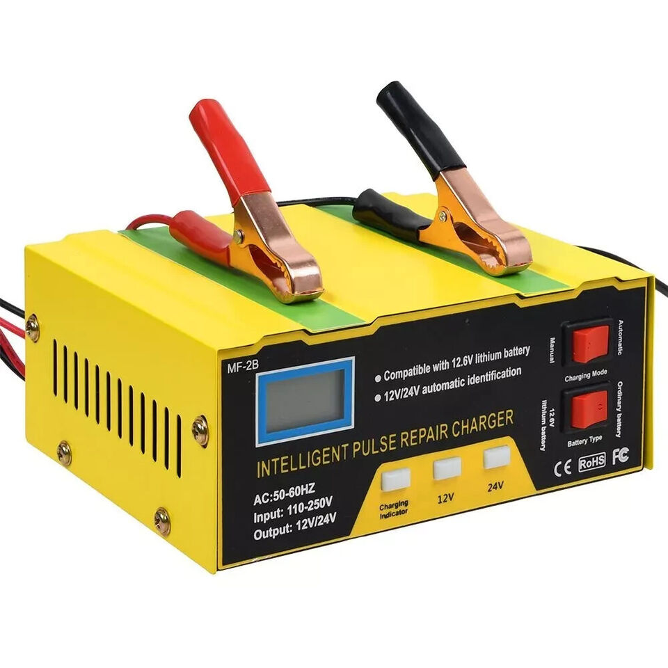 12V/24V Smart Automatic Pulse Repair Car Battery Charger MF-2B ...